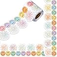 Amazon.com: Whaline 32.8ft Preppy Bulletin Board Borders Colorful Smile ...