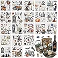 Amazon.com: Honoson 20 Sheets Halloween Rub on Transfers for Crafts and ...