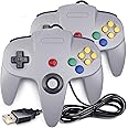 Amazon.com: 2 Pack Classic N64 Controller, SAFFUN N64 Wired USB PC Game ...