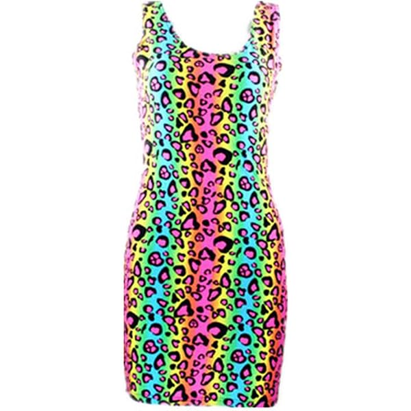 Neon Rainbow Cheetah Cló Aesthetic Colors Hi Res Stock Photography