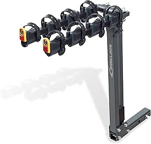 Amazon.com: Softride Element 4-Bike Rack, Receiver Hitch Mounted Bike ...