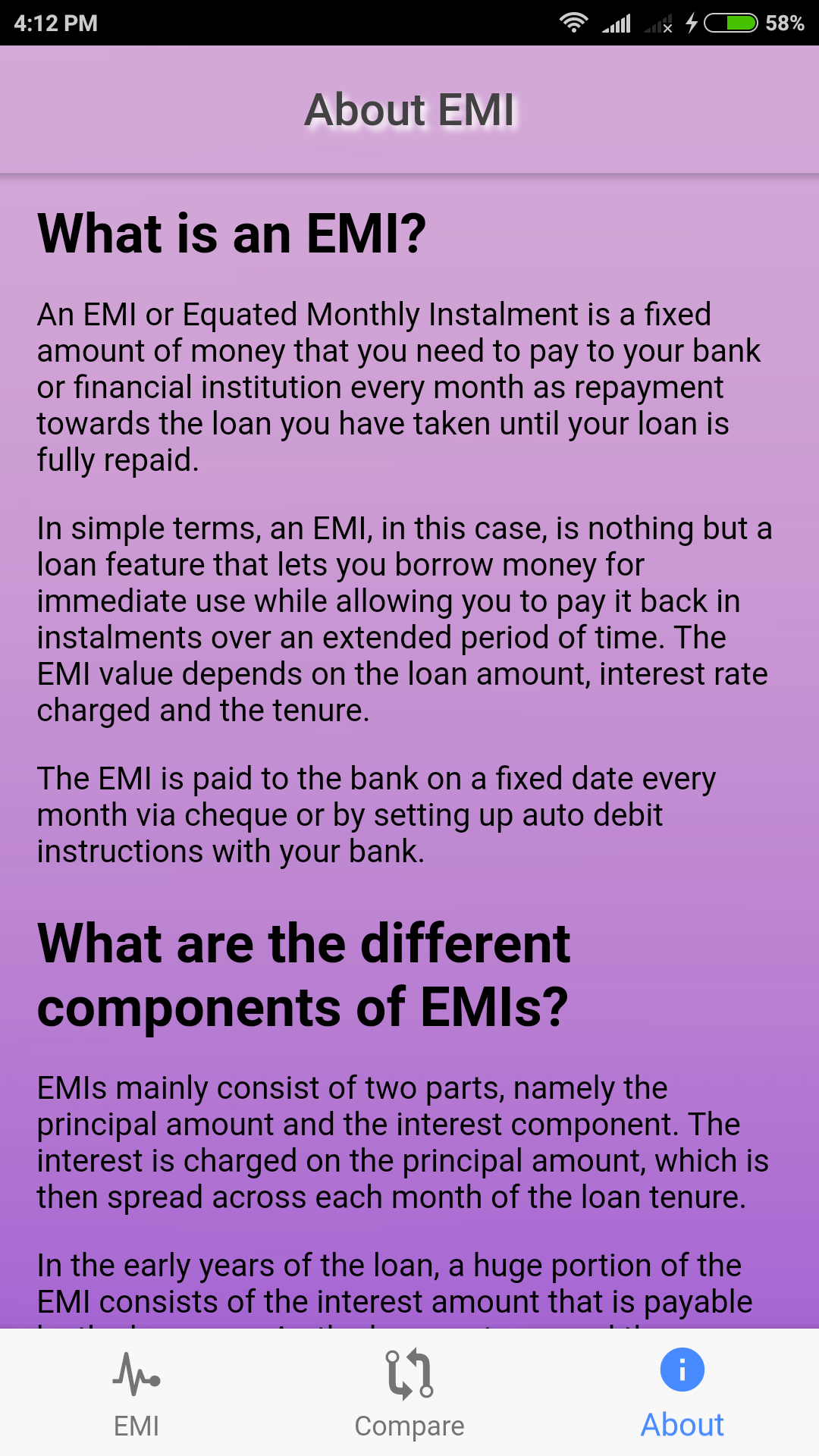Easy EMI Calculator:Amazon.com:Appstore for Android