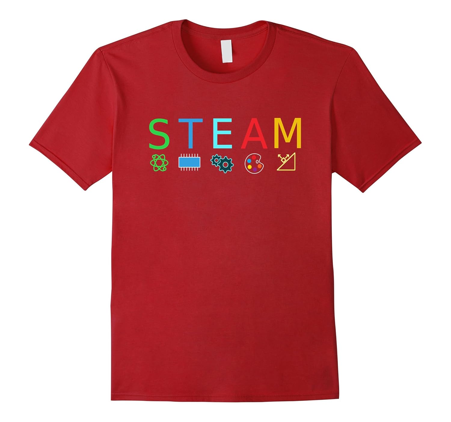 STEAM Symbols T- Shirt STEM Science Engineering ART Math Tee-TH – TEEHELEN