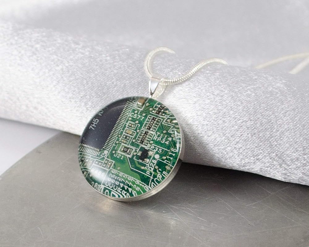 Amazon.com: Recycled Circuit Board Necklace: Handmade
