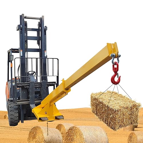 TECHTONGDA Adjustable Forklift Jib Boom Crane Forklift Mobile Crane ...