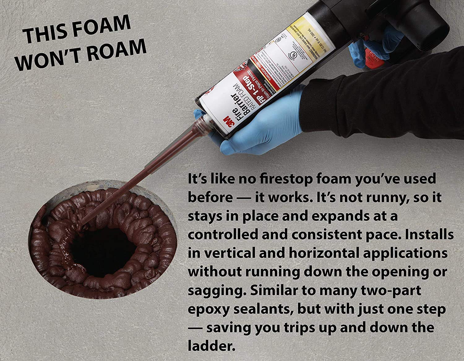 Mua 3M Fire Barrier Rated Foam, FIP 1-Step, 12.85 fl oz Cartridge, 6 ...