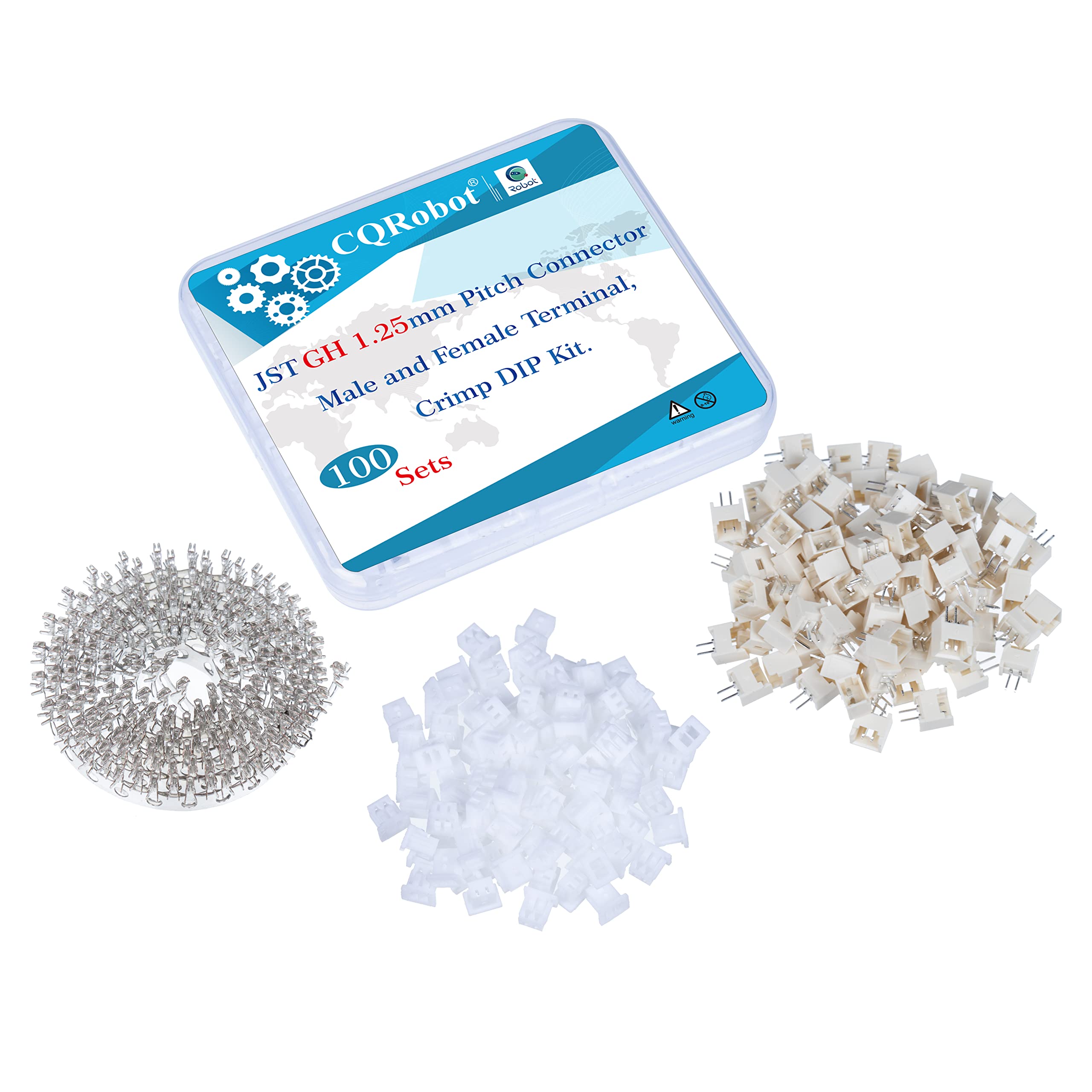 Mua CQRobot JST GH 1.25mm Pitch 2-Pin JST IC Male Plug, Female Socket ...