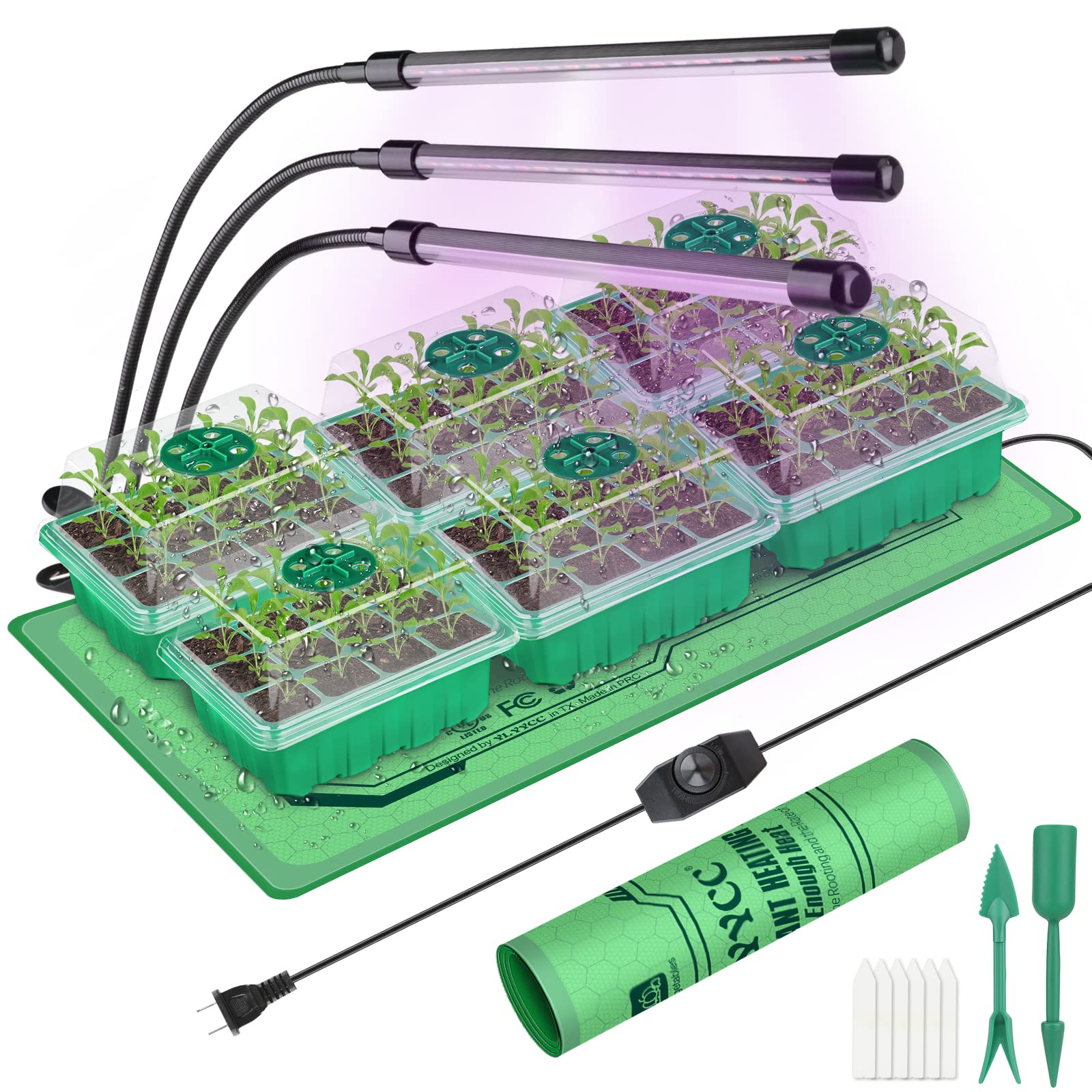 Mua YLYYCC Seed Starter Kit with Grow Light,72 Cells Seed Starter Tray ...