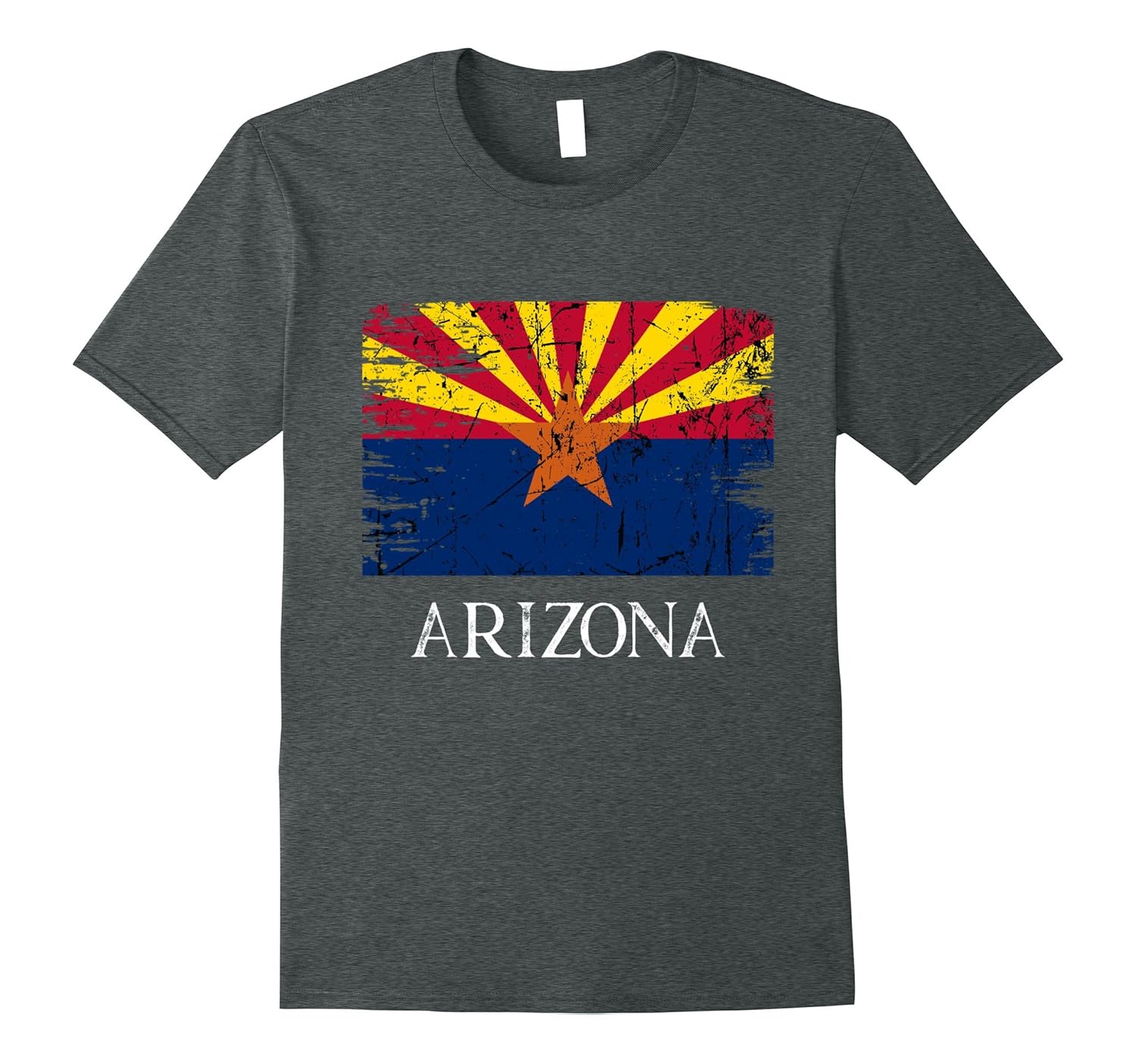 Arizona Distressed Vintage Flag T Shirt-CL – Colamaga