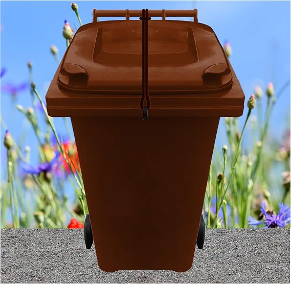Tough & Easy Wheelie Bin Strap Lock Strap in BROWN - NO DRILLING, NO ...