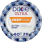 Amazon.com: Dixie Ultra, Deep Dish Paper Plates, 28 Oz, 40 Count, Heavy ...