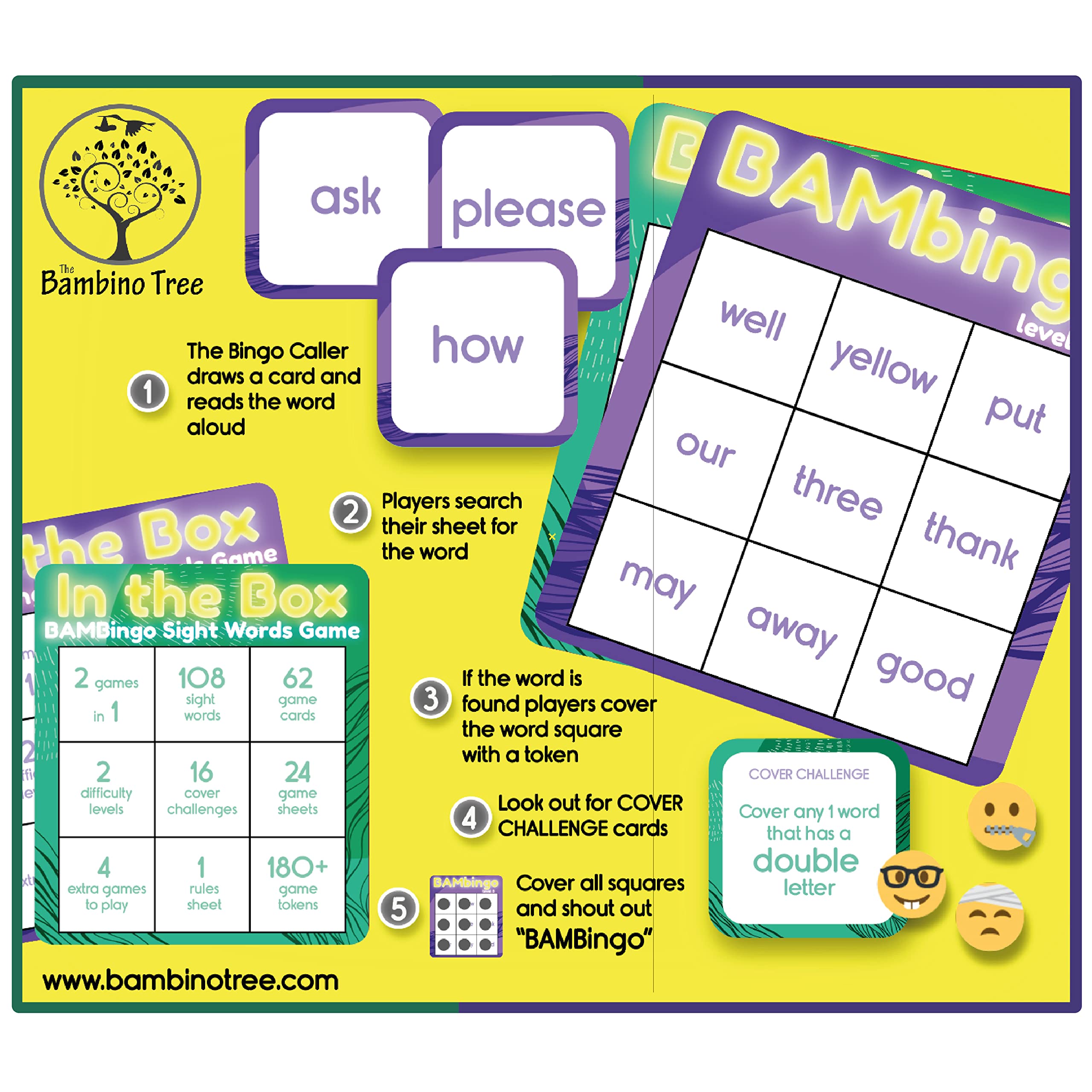 Mua THE BAMBINO TREE Sight Word Bingo Game Level 3 & 4 - Learn to Read ...