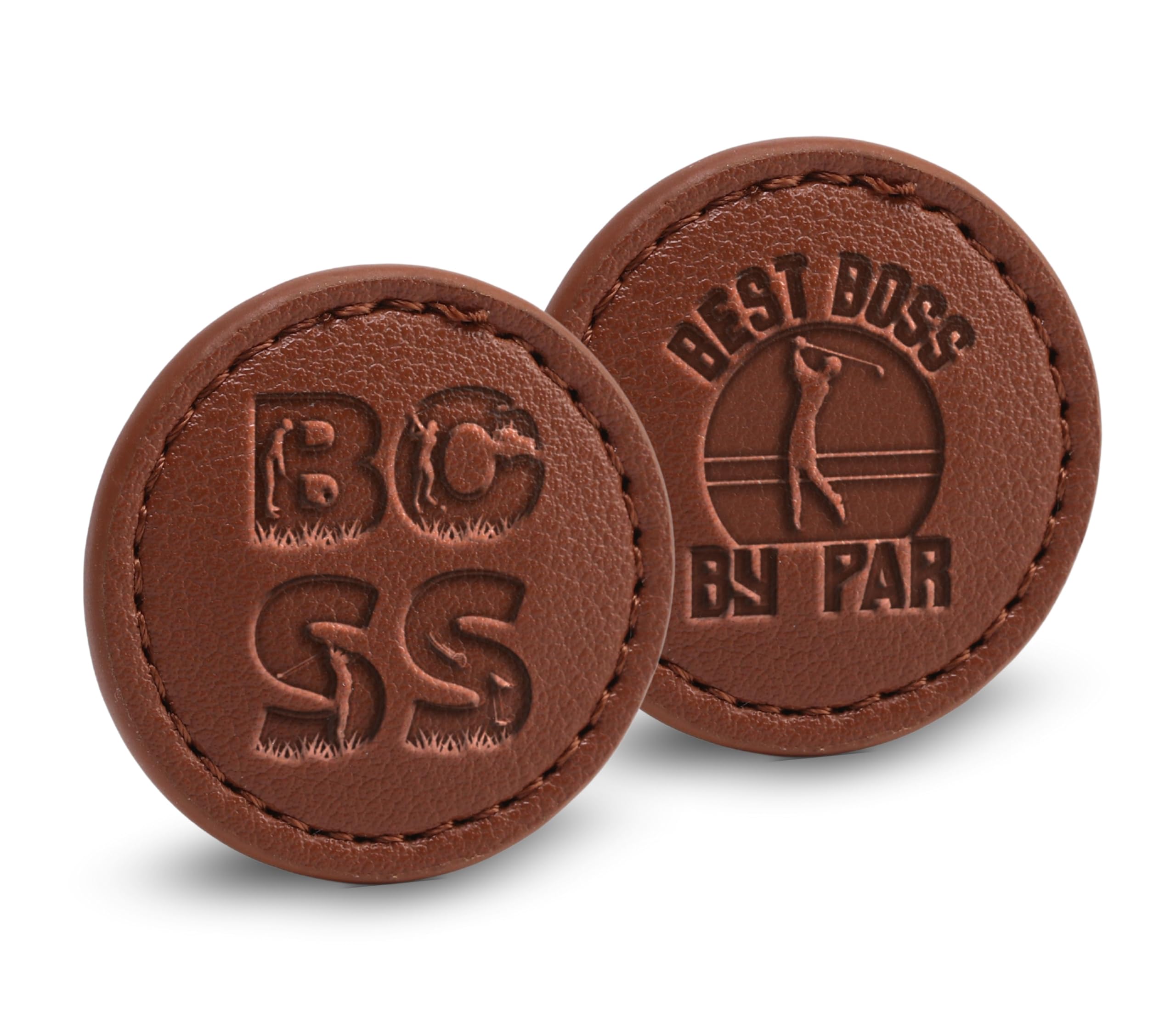 CybGene Boss Gifts for Men Golf Ball Markers (Tan, Set of 2), Boss ...