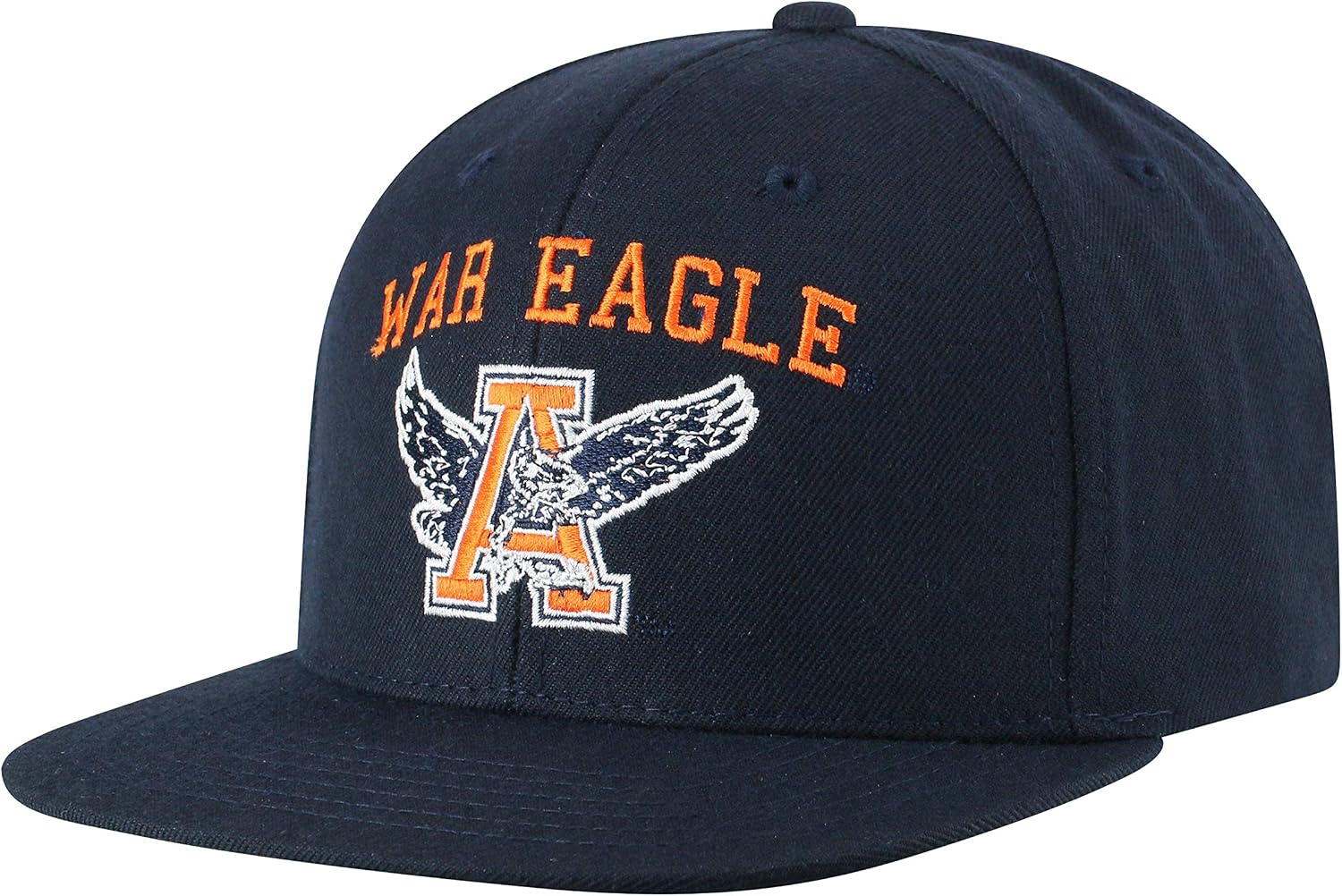 Top of the World Auburn Tigers Men's Flat Brim Fitted Hat Team Icon ...