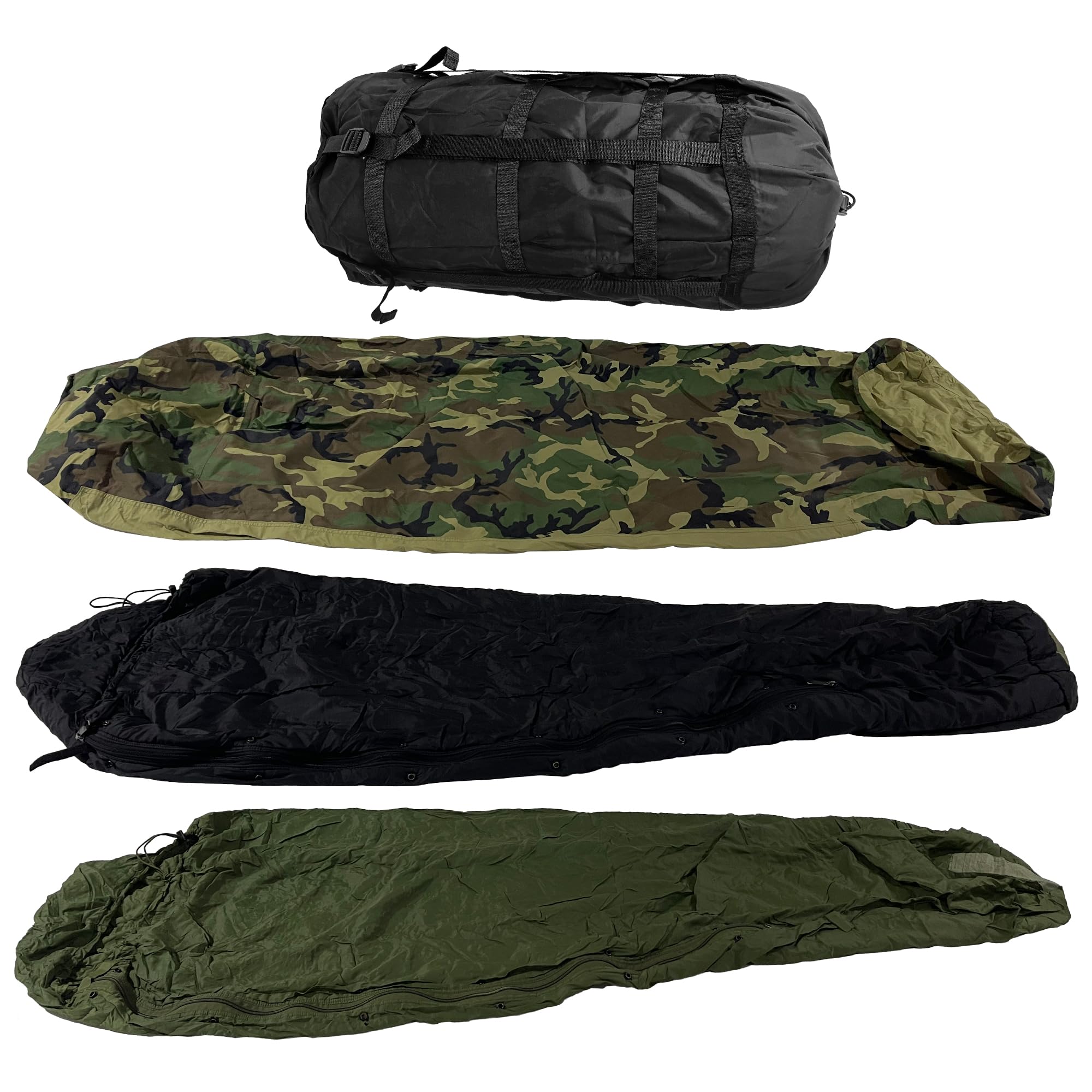 Military Modular Sleep System 4 Piece with Goretex Bivy Cover and Carry ...