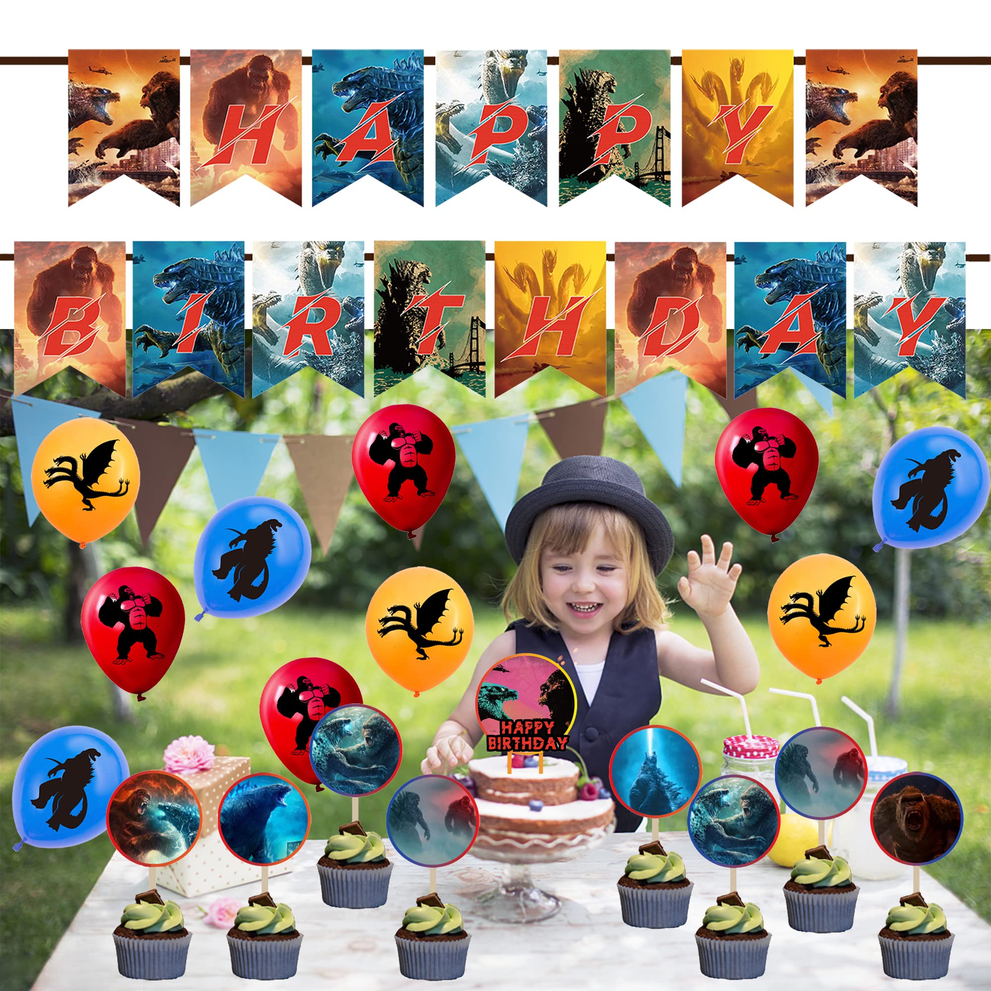 Mua Decoration Birthday Godzilla Monster Birthday Decoration Godzilla ...