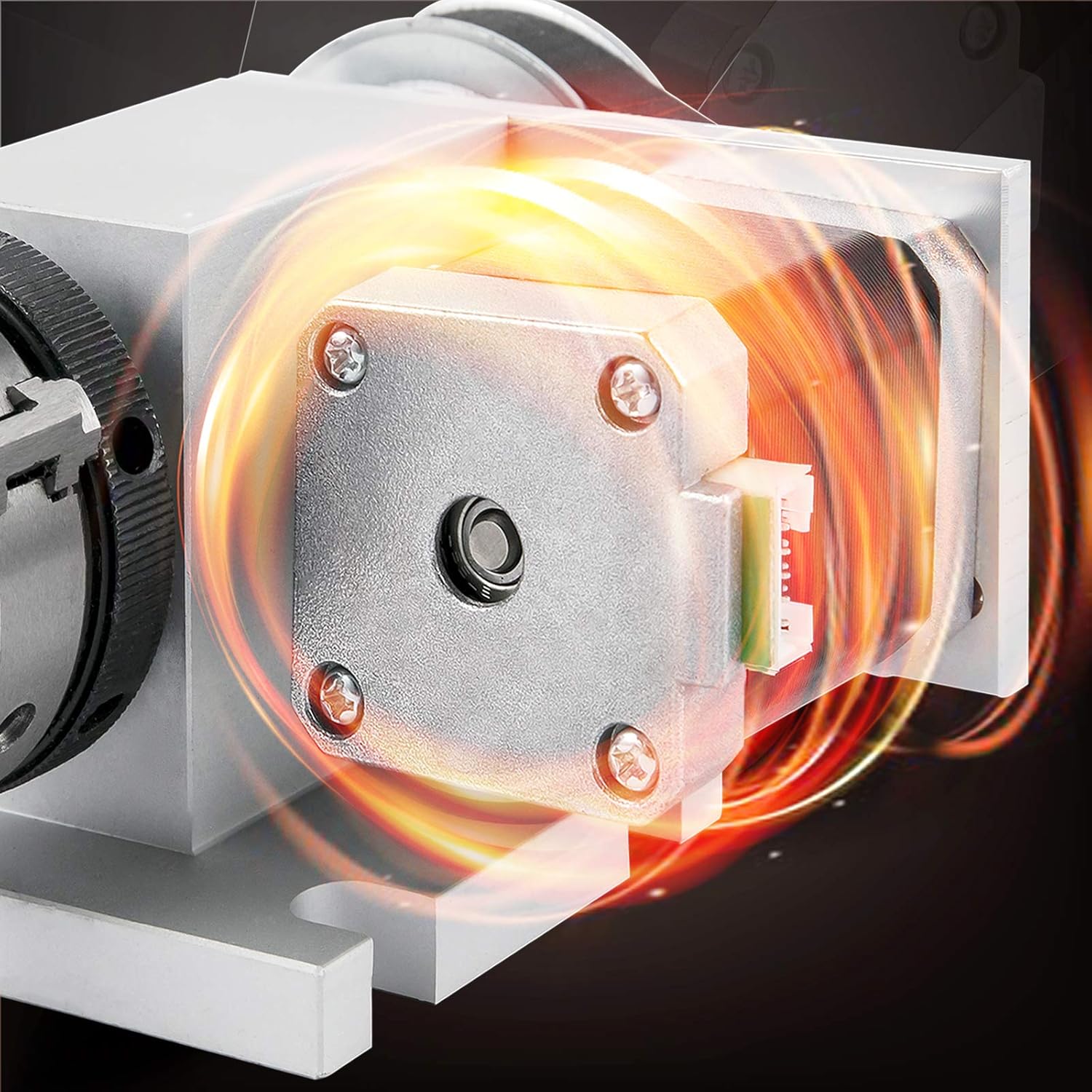 VEVOR 4th Axis Home CNC Milling Machine Rotational Axis 65mm 3-Jaw ...