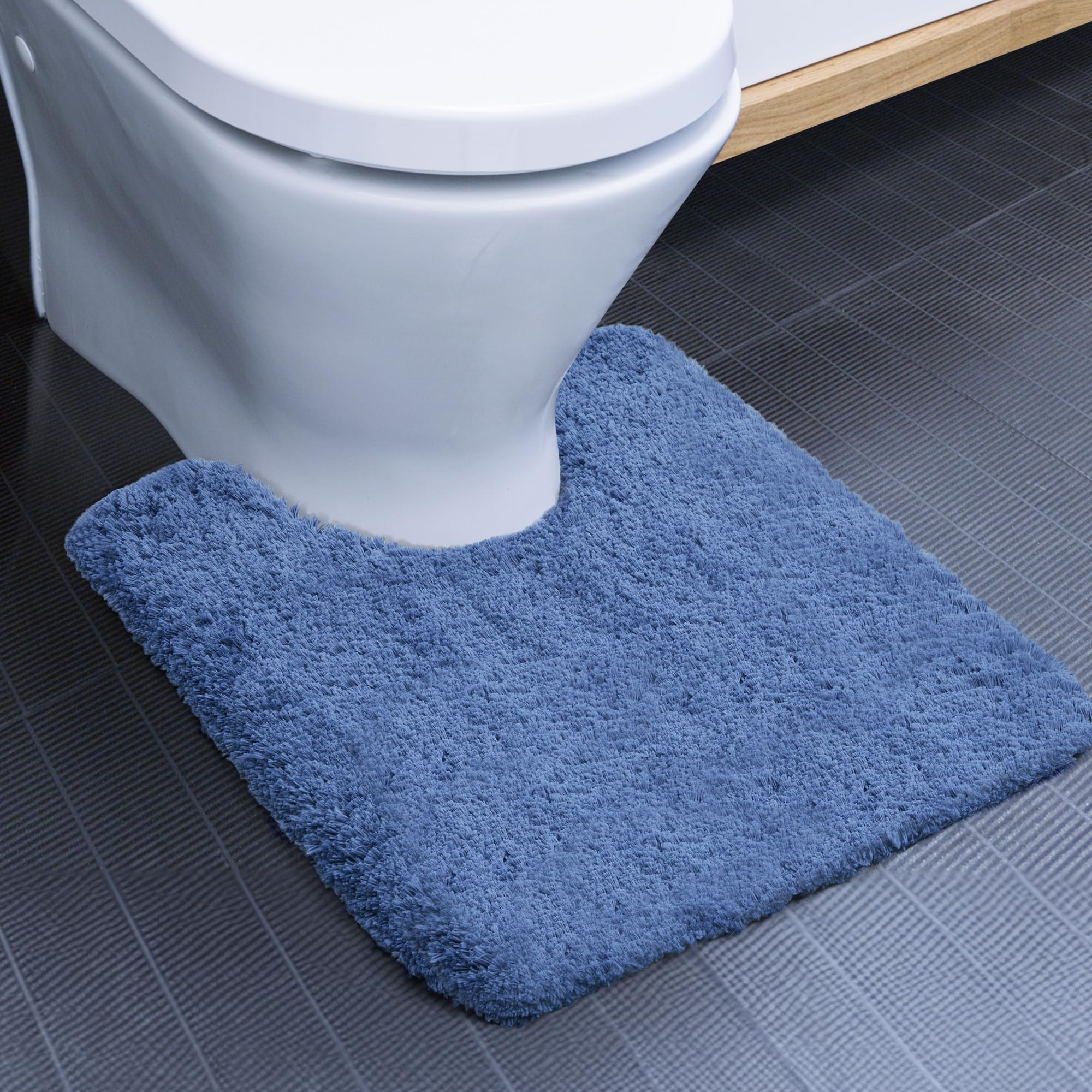 Deconovo Bath Mat - Luxury Toilet Rugs U Shaped, Extra Soft Plush Bath ...