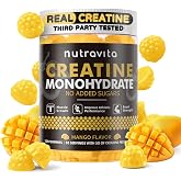 Amazon.com: Nutravita Creatine Monohydrate Gummies for Men & Women-5g ...