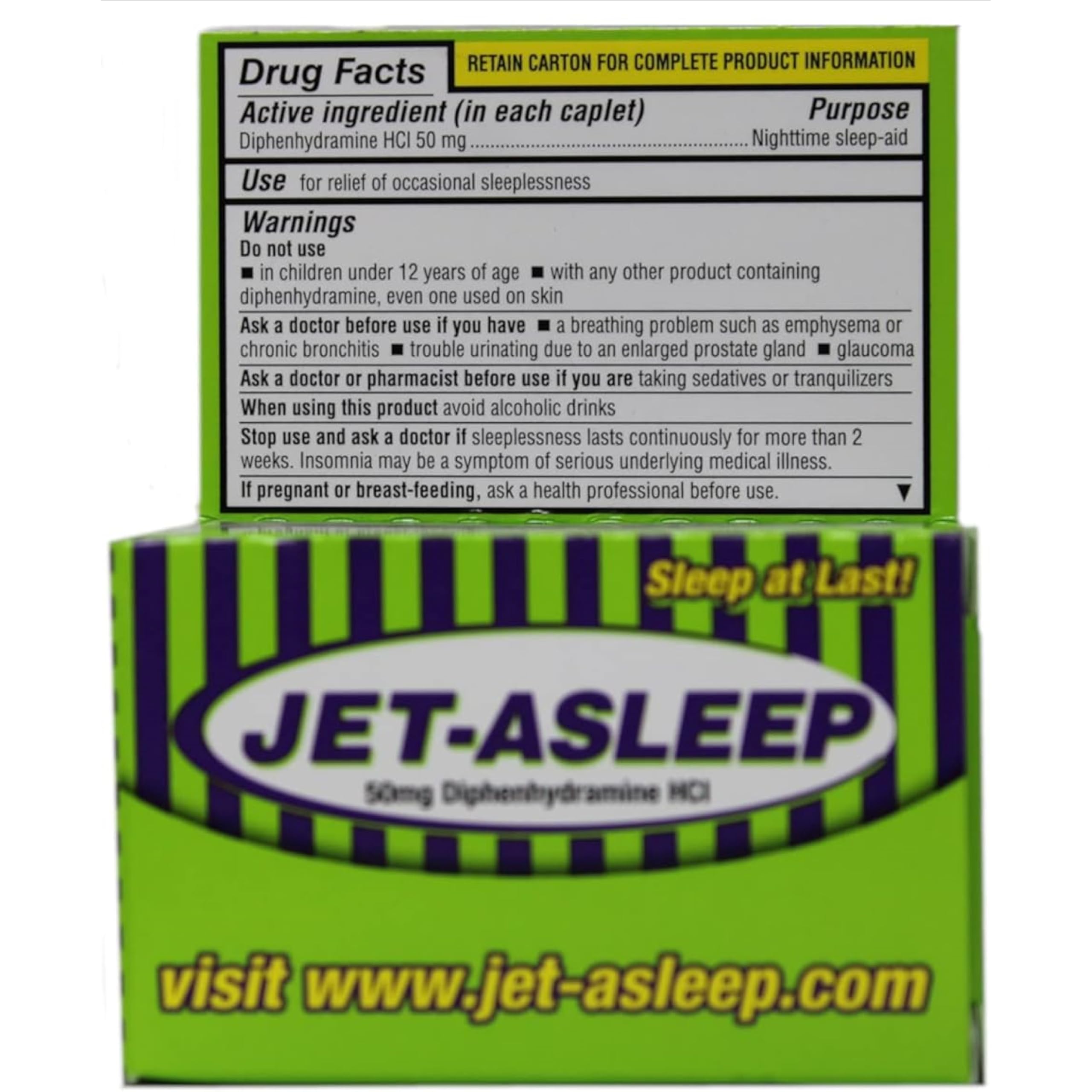 Mua Jet-Asleep Double Strength Nighttime Sleep-Aid 100 Count 2 Pack ...