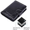 Wisdompro Credit Card Holder, Slim Leather RFID Blocking Wallet Debit ...