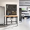 Seville Classics UltraGraphite Wood Top Workbench on Wheels with ...