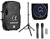 ALPHASONIK 12" Portable Rechargeable Battery Powered 1200W PRO DJ ...