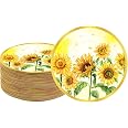 Amazon.com: 50Pcs Sunflower Birthday Party Supplies Sunflower Paper ...