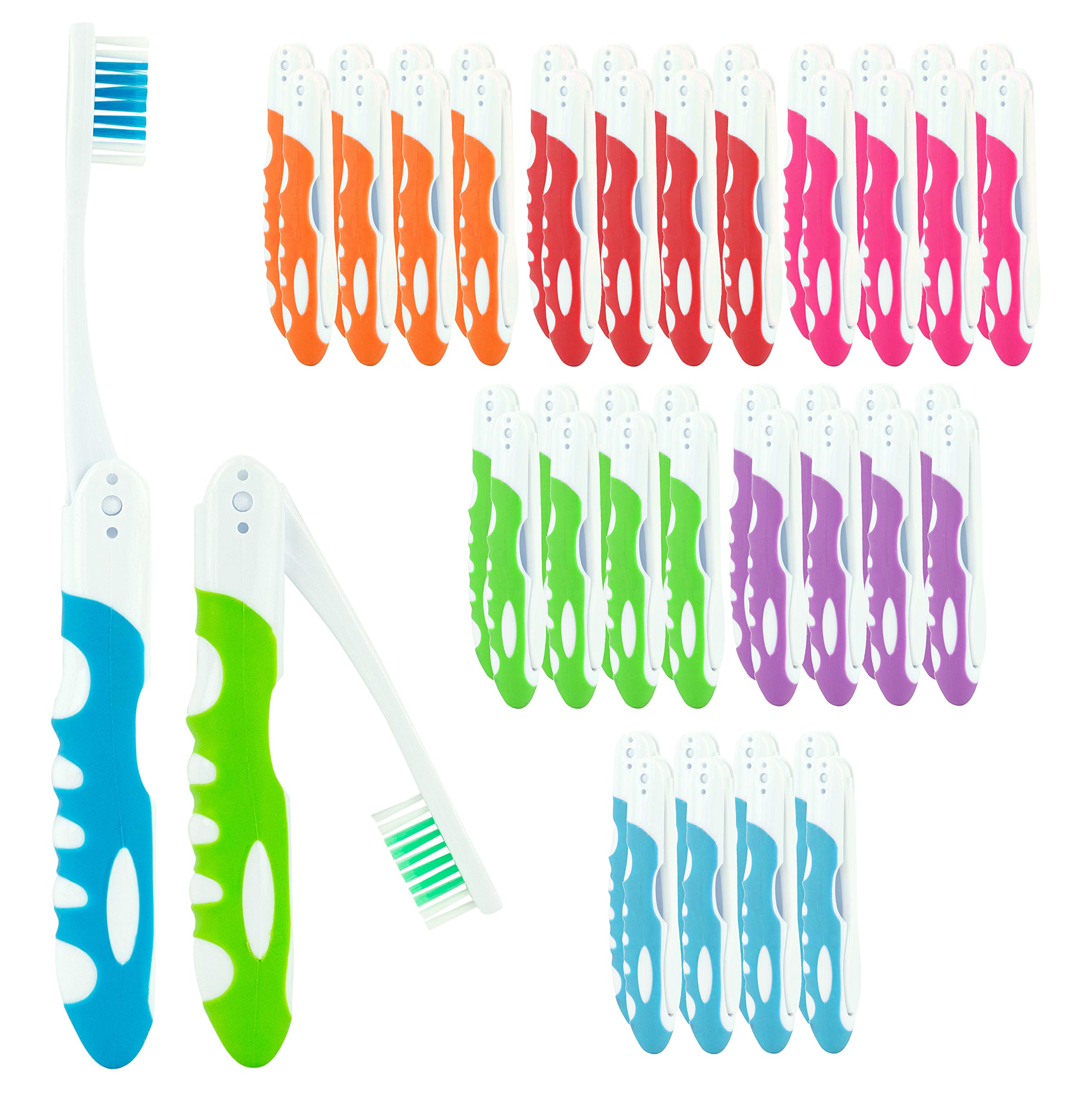 Bulk Portable Toothbrushes, Individually Wrapped, Manual Disposable ...