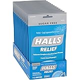 Amazon.com : HALLS Relief Mentho-Lyptus Flavor Cough Drops, Economy Pack, 12 Bags (960 Total ...