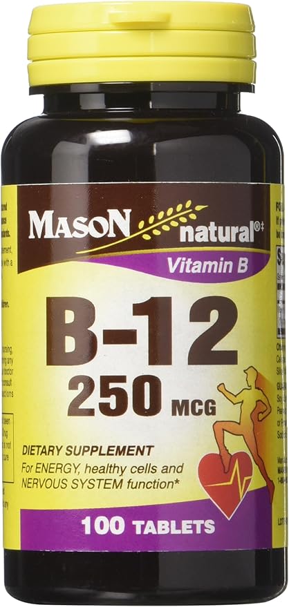 Amazon.com: Mason Vitamins Mason B 12 250mcg Tablets: Health & Personal ...