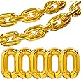 Amazon.com: Ckepvo 25Pcs Chain Balloons 16 inch Gold Chain Balloons Hip ...