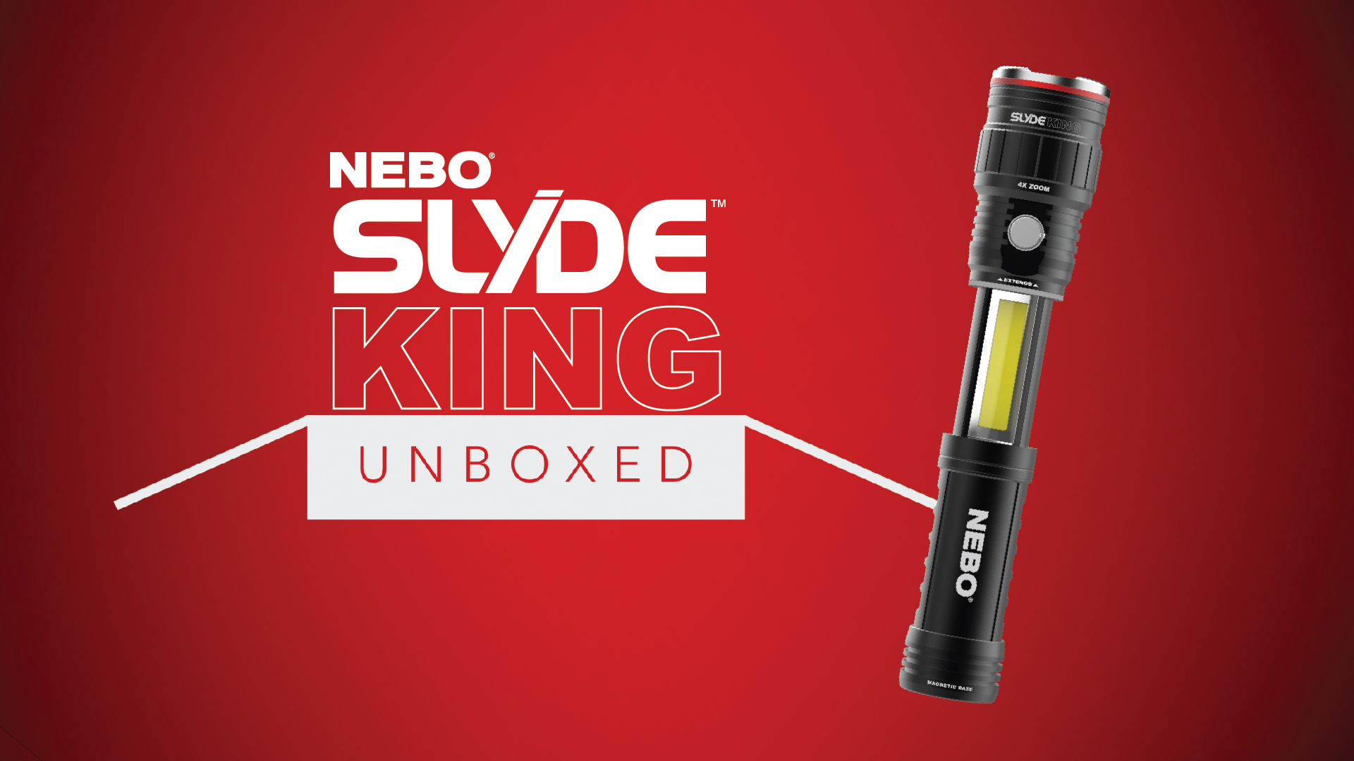 Watch NEBO Unboxed& SLYDE KING - 500 Lumen Rechargeable LED Flashlight ...