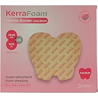 Amazon.com: KerraFoam Large Sacral Gentle Border Foam Dressing for ...
