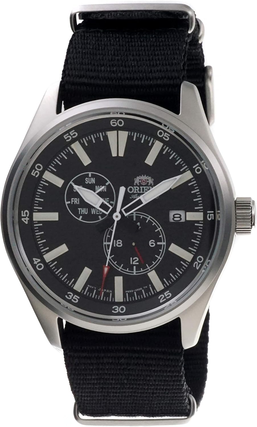 Amazon.com: ORIENT"Defender 2" Sports Automatic Black Dial Nylon Watch ...