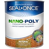 Amazon.com: Seal-Once Nano+Poly Penetrating Wood Sealer with ...