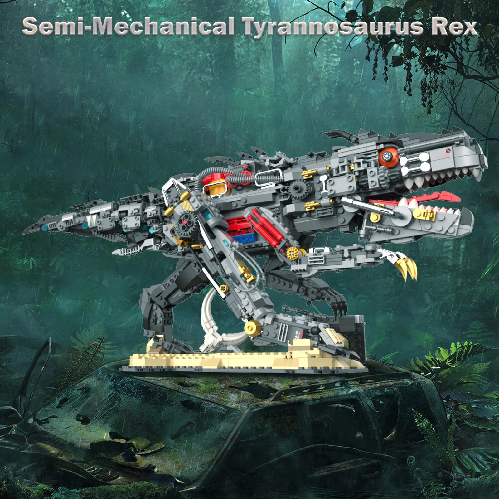 Mua JMBricklayer 70001 Dinosaur T-rex Building Blocks Set, Semi ...