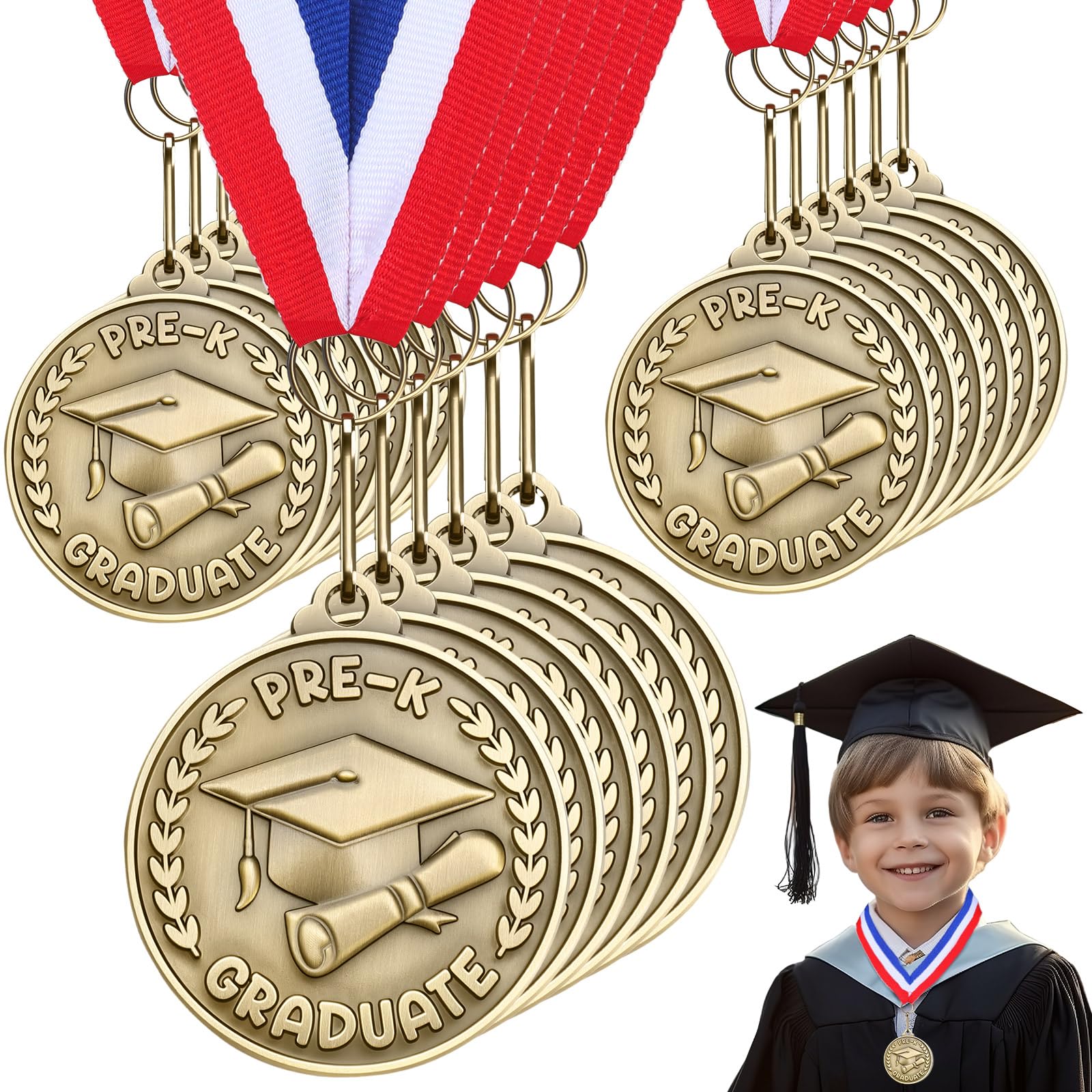 Remuuly Kindergarten Graduation Medals for Kids 2'' Preschool Award ...