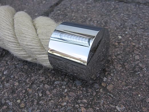 Rope End Cap for 40mm Hand Rail Rope Chrome-plated: Amazon.co.uk ...