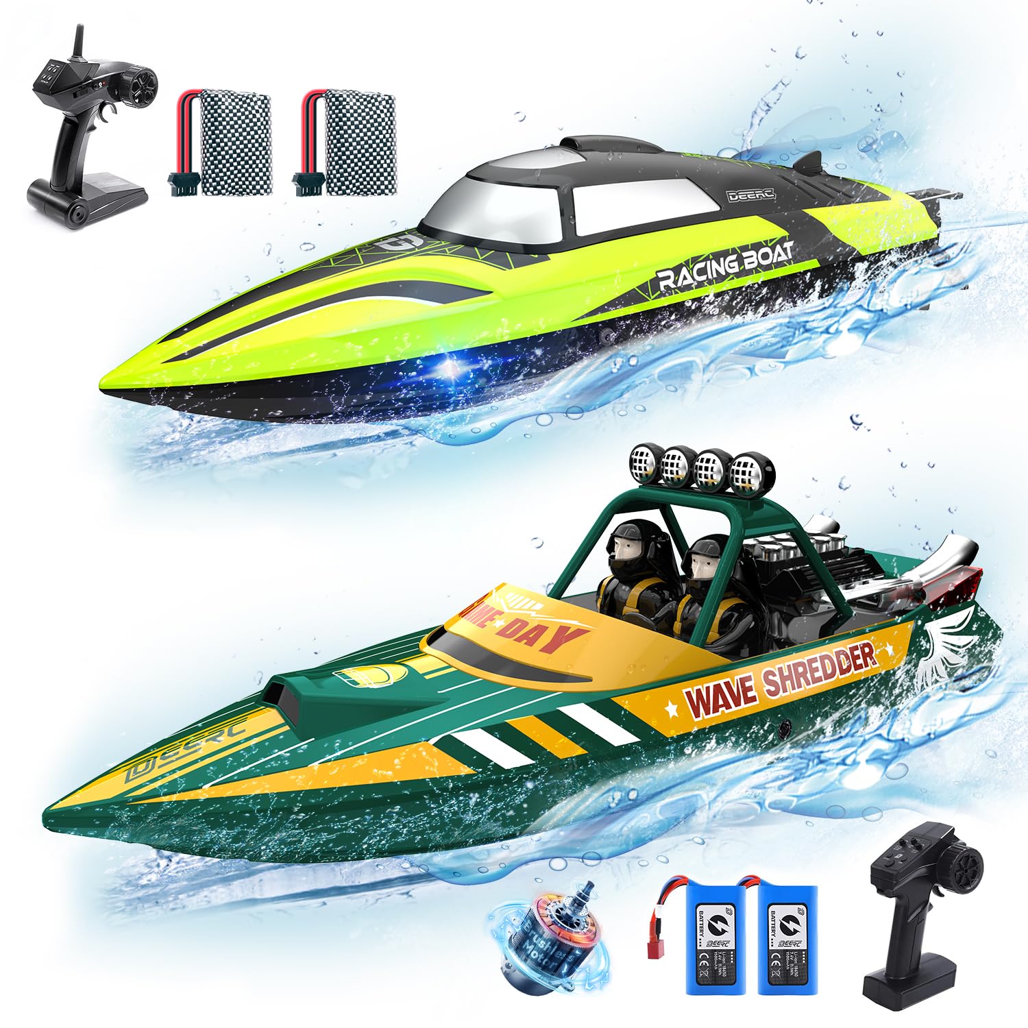 Mua DEERC Brushless RC Jet Boat & High Speed RC Racing Boat trên Amazon ...