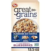 Amazon.com: Post Great Grains Blueberry Morning Cereal, 13.5 oz (Pack of 6)