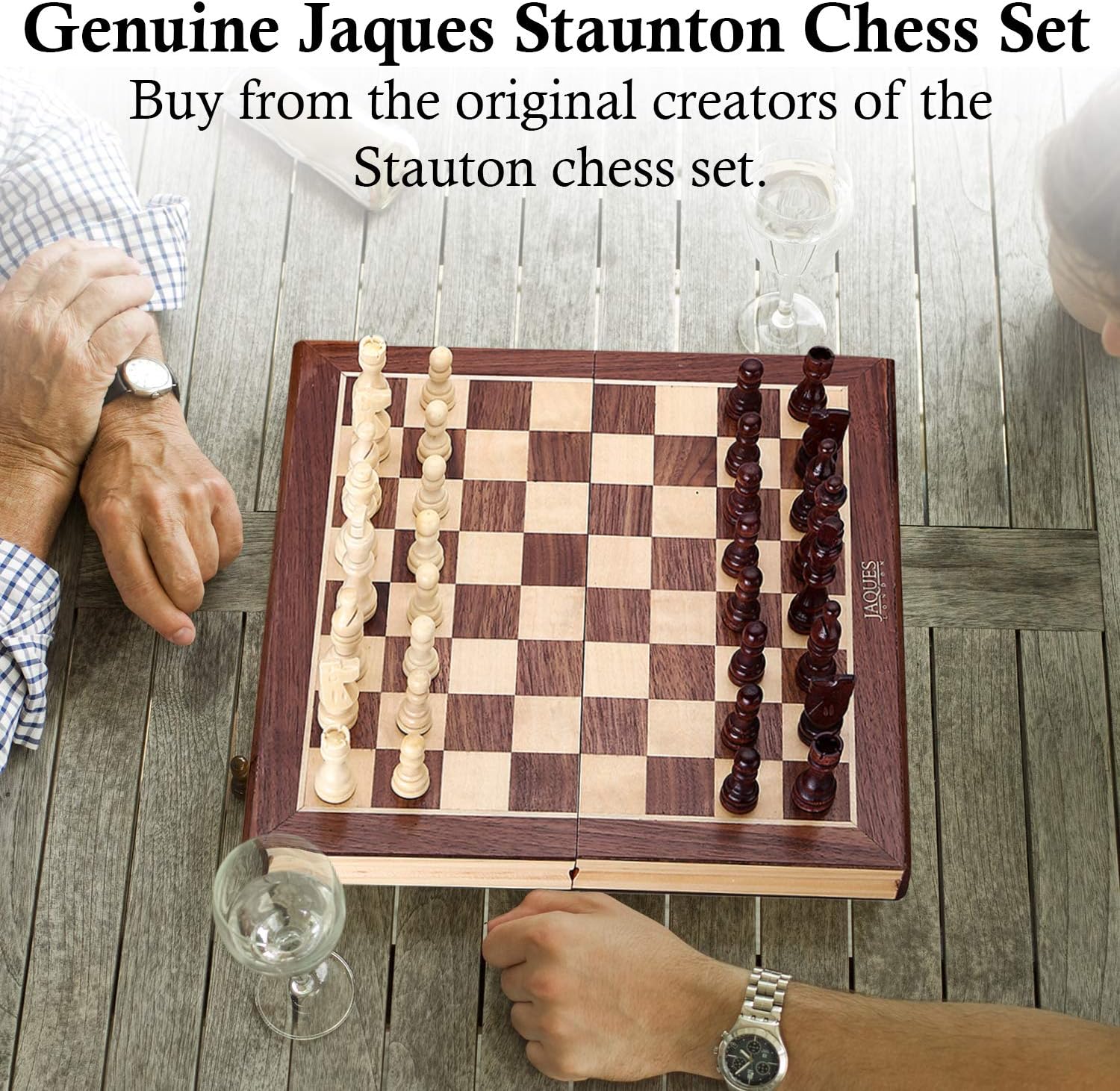 Jaques of London Large Chess Sets | 15″ Chess Board | Premium Chess Set ...