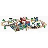 Tidlo Wooden Figure of Eight Train Set (50 Piece): Amazon.co.uk: Toys ...