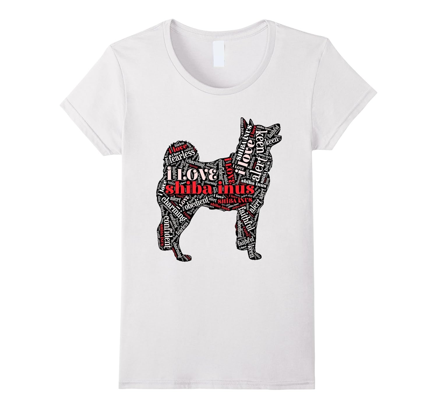 I Love Shiba Inus – Word Cloud Shiba Inu T Shirt 2-4LVS – 4loveshirt