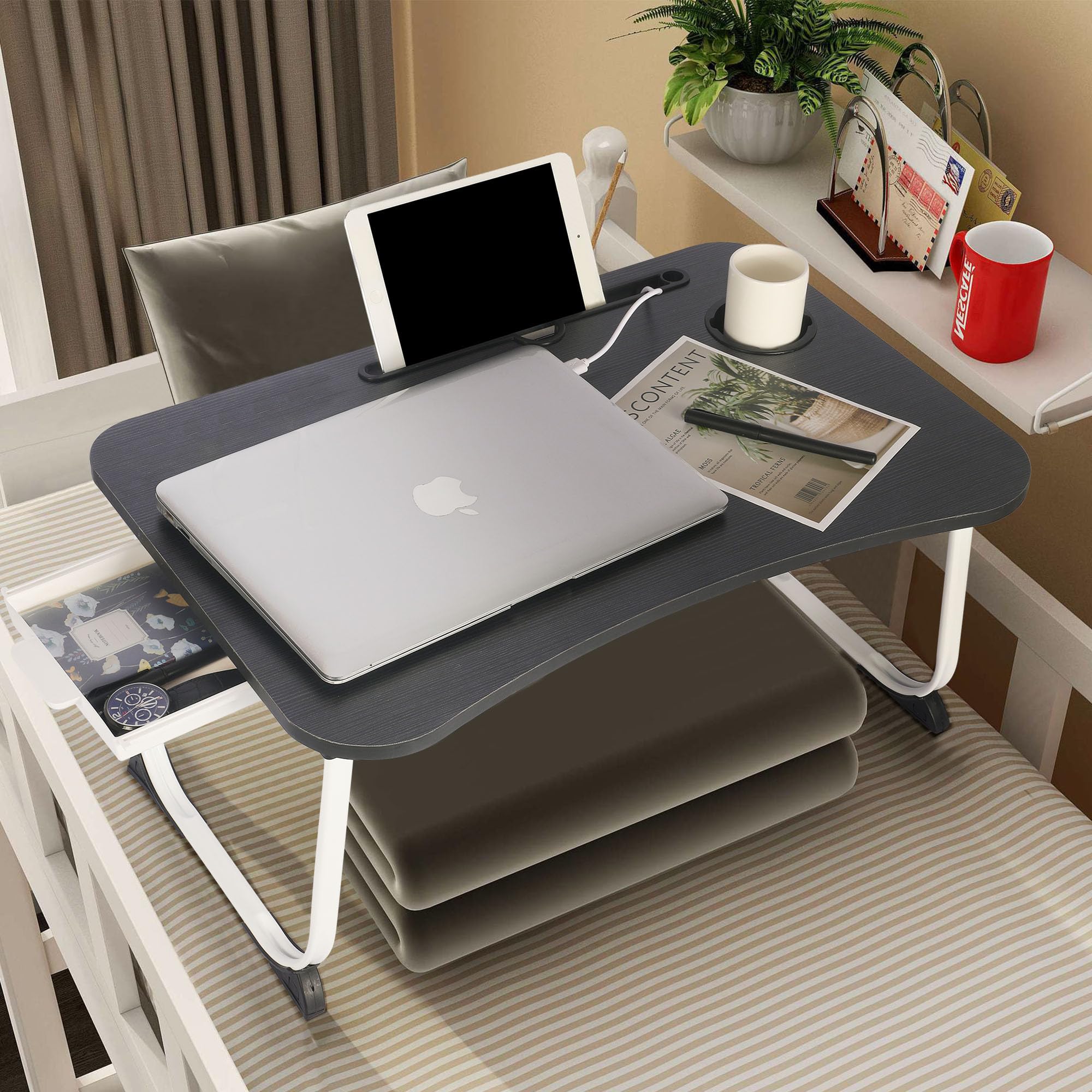 Mua AISFA Low Table, Folding Table, Bed Table, Folding Desk, Lap Desk ...