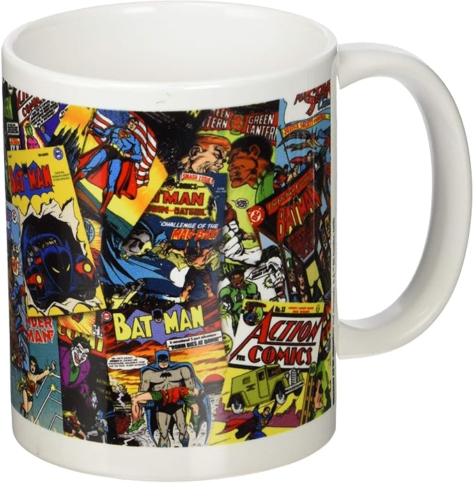 DC Comics Originals Comic Covers Ceramic Mug, Multi-Colour: Amazon.co ...