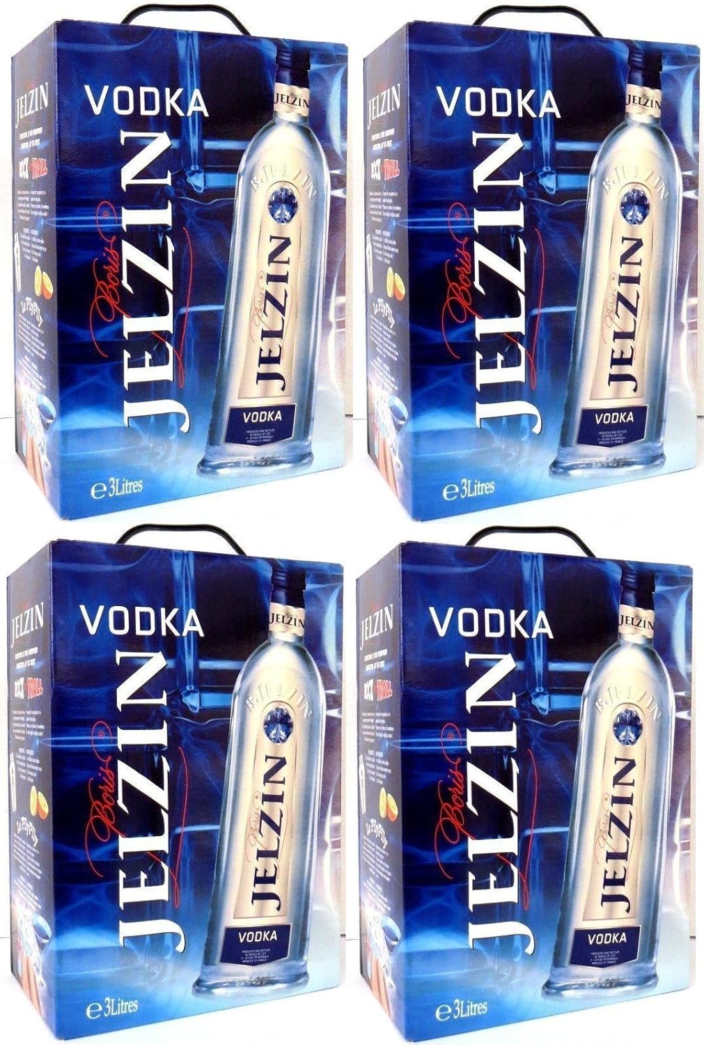 4x Boris Jelzin Vodka Bag in Box (4 x 3 Liter): Amazon.de: Bier, Wein ...