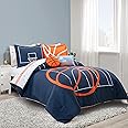 Amazon.com: Lush Decor Basketball Game Reversible Comforter Set, 5 ...