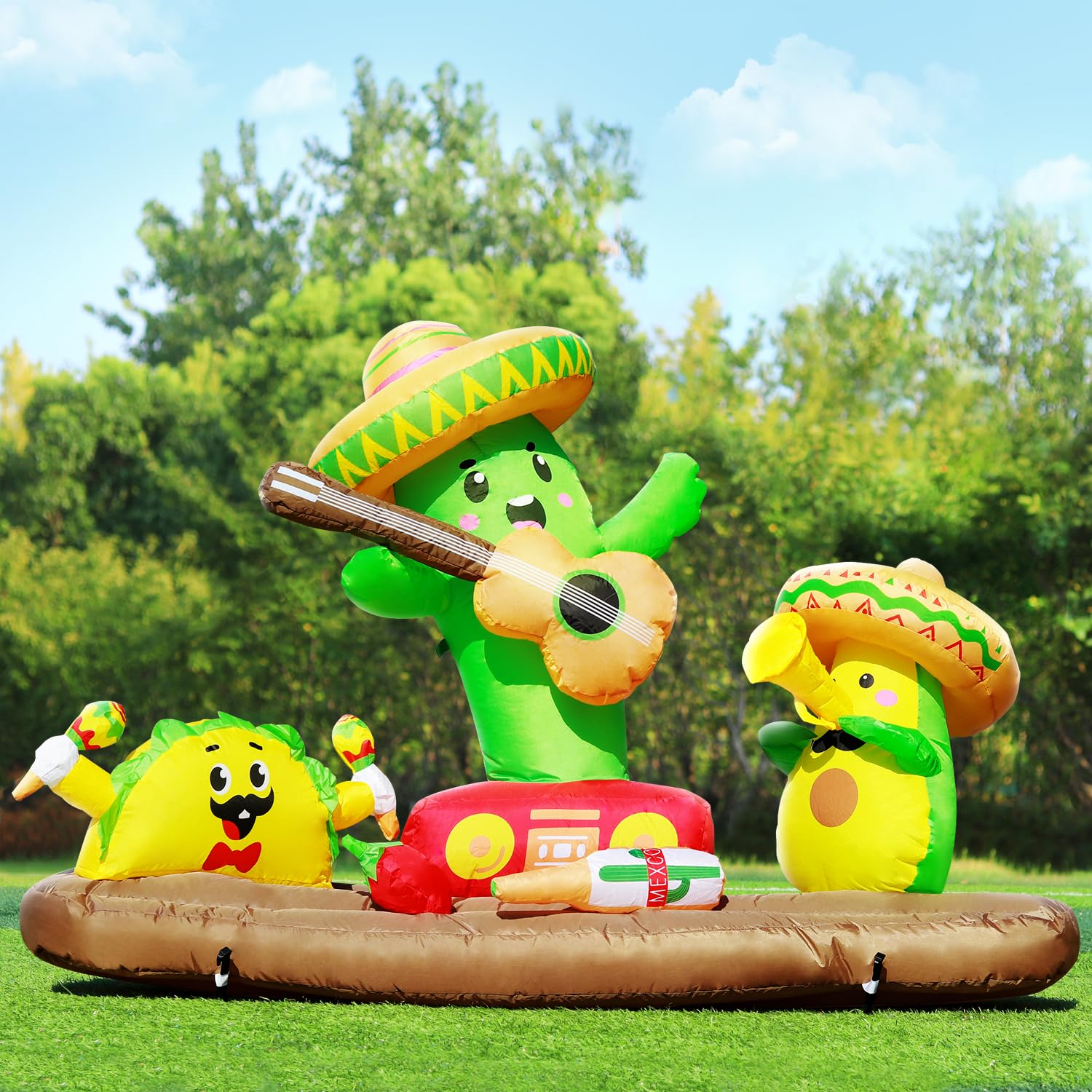 DomKom 6FT Cinco De Mayo Inflatables Fiesta Party, Blow up Outdoor ...