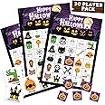 Amazon.com: Halloween Bingo Game Set - 30 Player Cards Pack - Halloween ...
